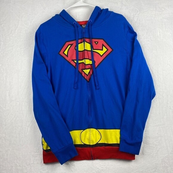 Medium | Jackets & Coats | Superman Jacket Unisex Medium Blue Red Full ...